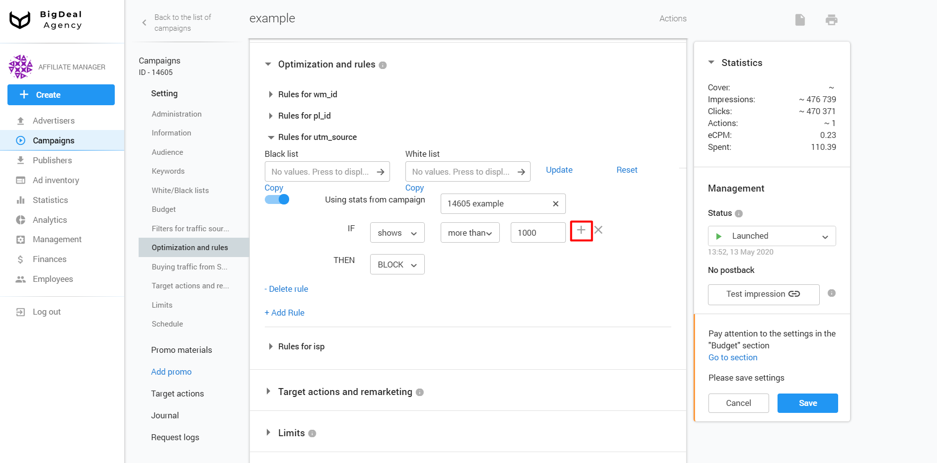 How to set up Automated Rules in Campaign - Salematics